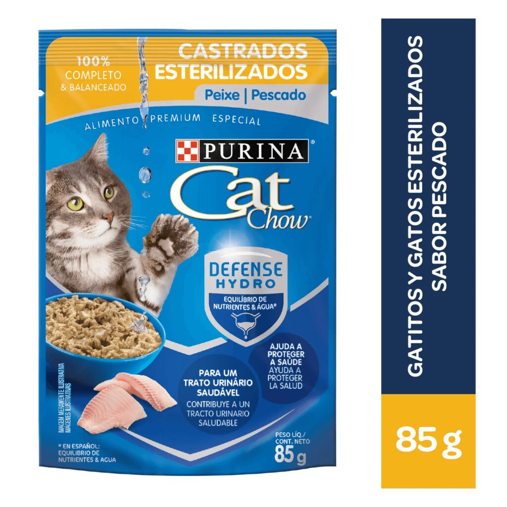Cat Chow Esterilizados Sabor Pescado 85 Gr - Garuka